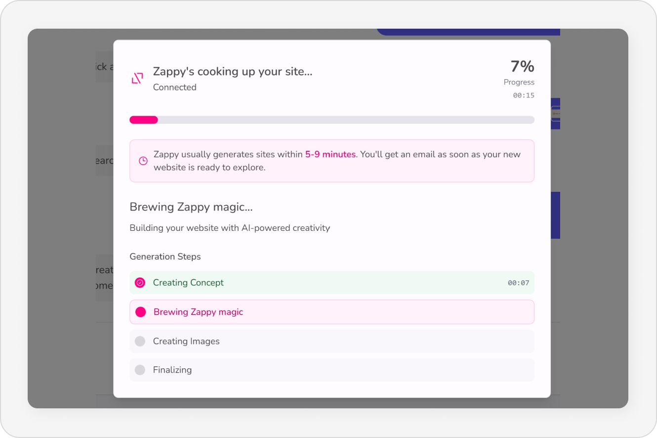 Zappy - AI Marketing Website Generator